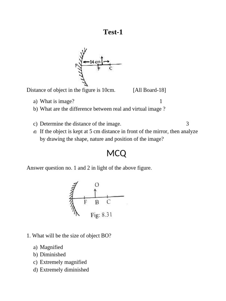 Class Test 1 | PDF