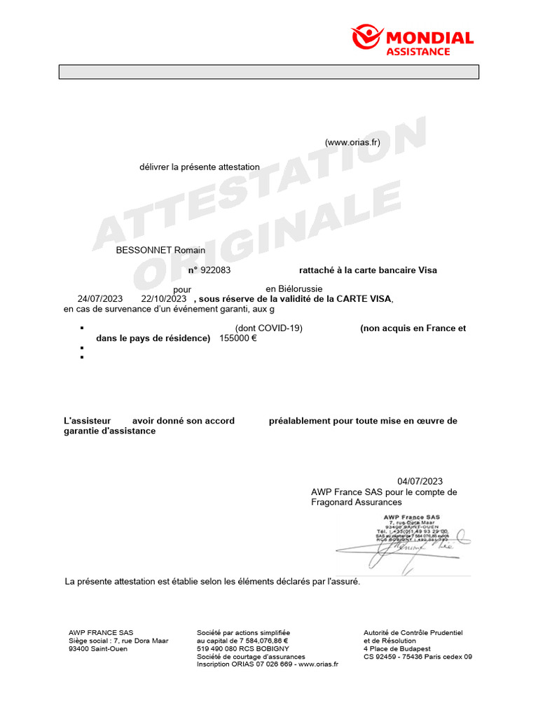 Attestation | PDF