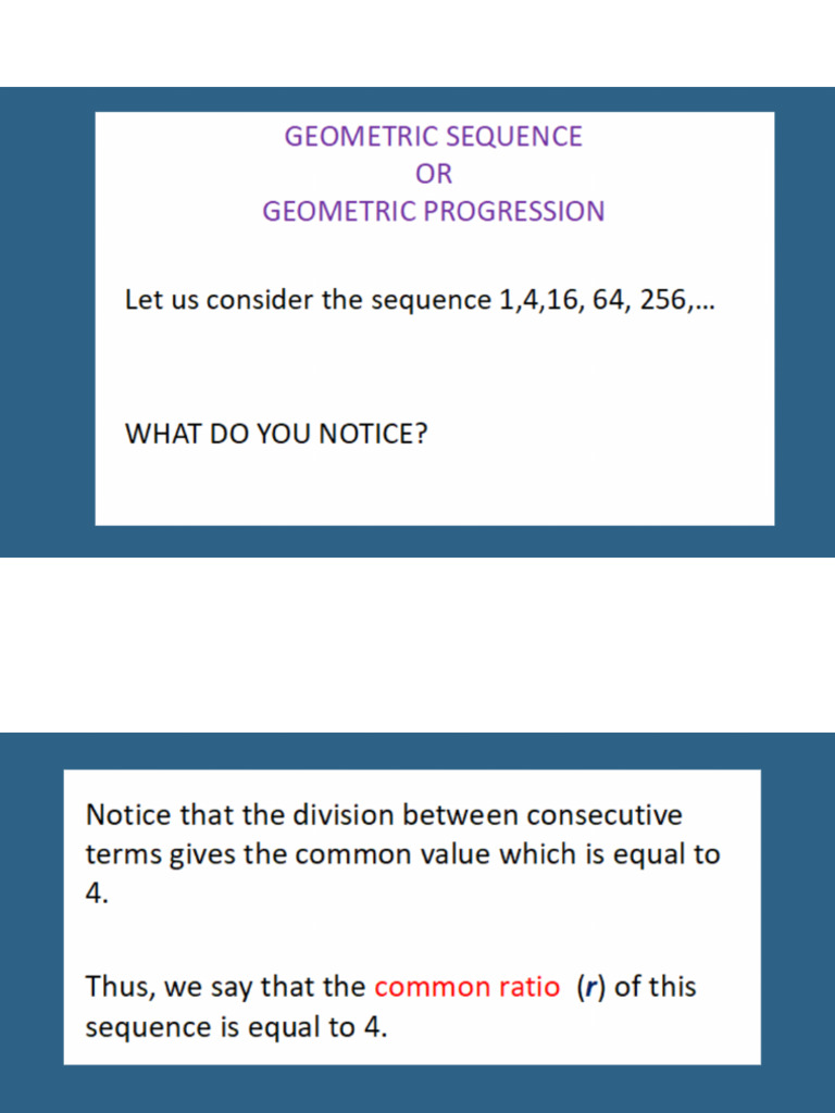 Geometric Sequences | PDF