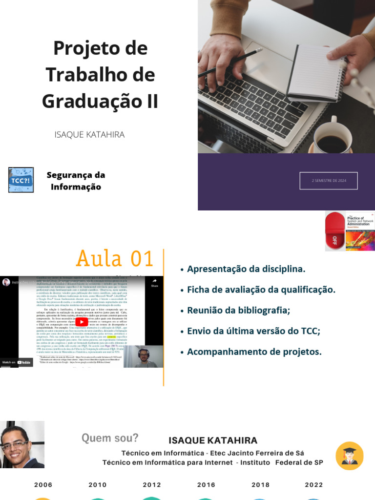 Aula 1 - TG II - Isaque Katahira | PDF