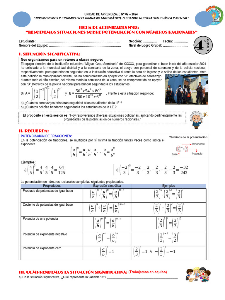 Ficha 2-4to-Ua2-2024 | PDF