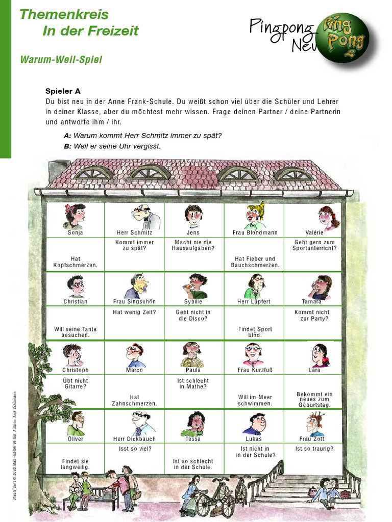 Partnerarbeit Freizeit | PDF