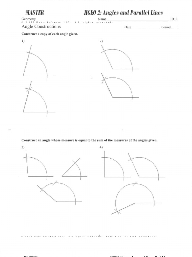 Student Key 2 Angles and Parallel Lines | PDF