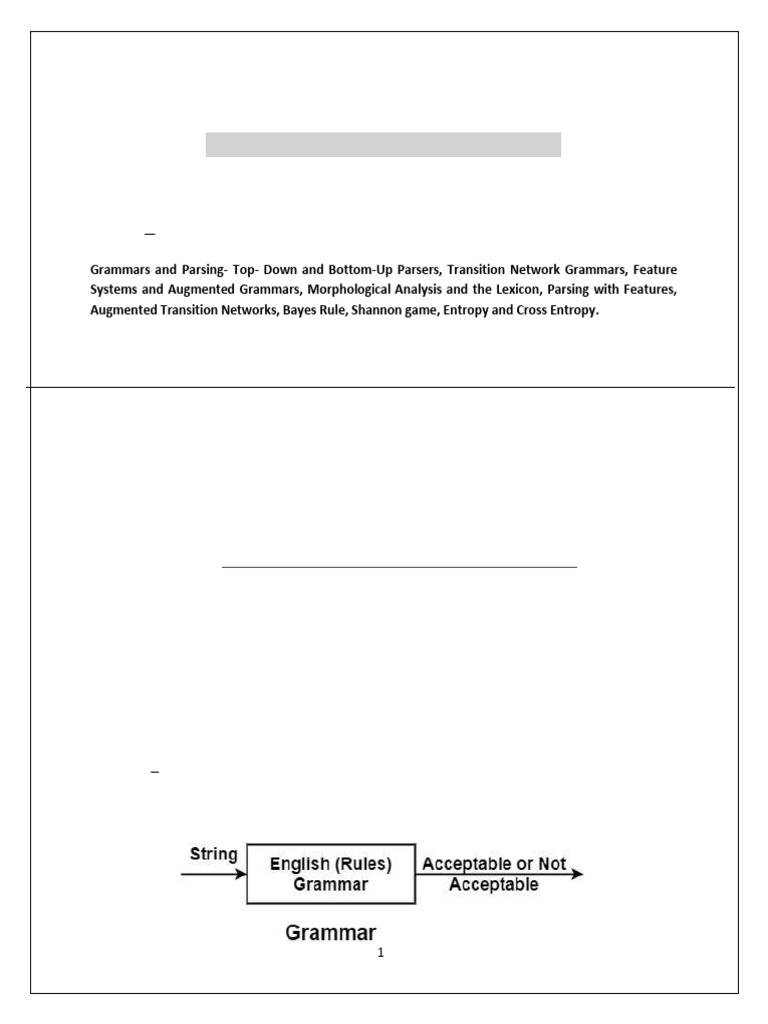 Nlp-Unit-Ii R20 | PDF