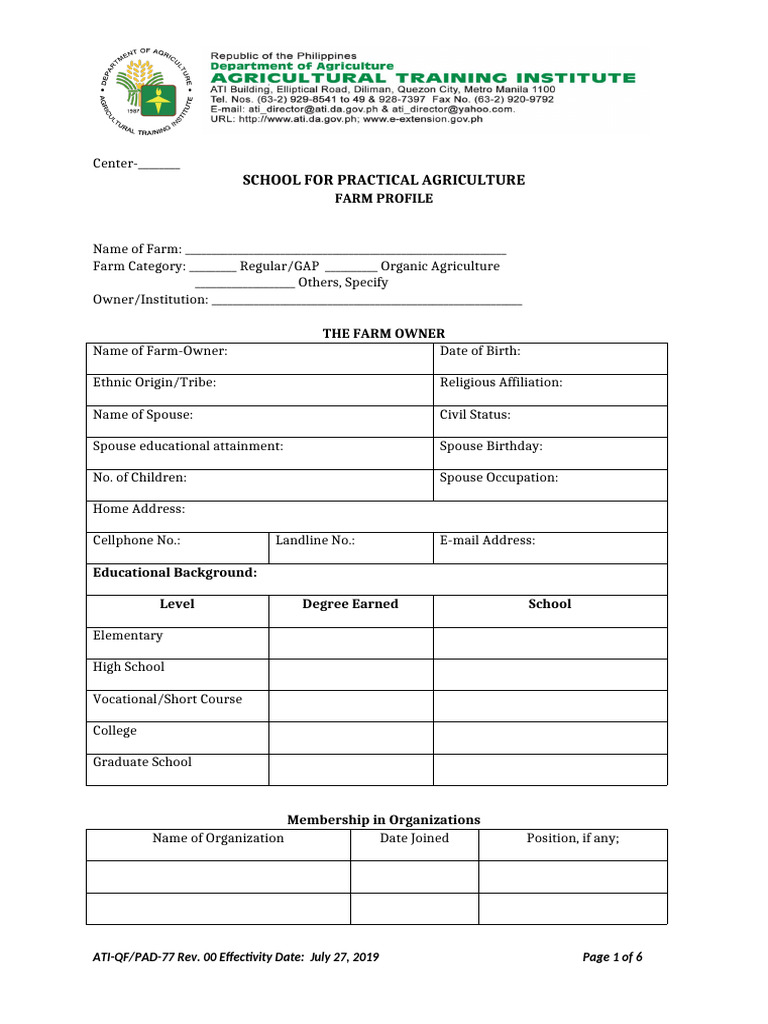 SPA Farm Profile | PDF