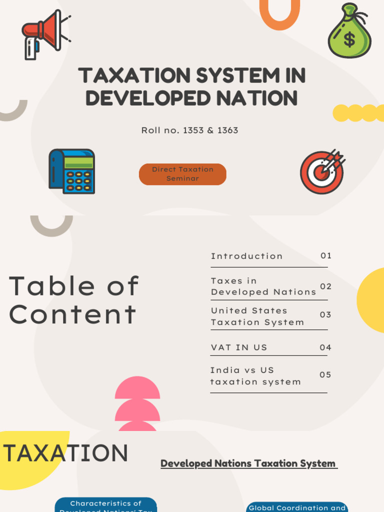 Taxation System in Developed Nation | PDF