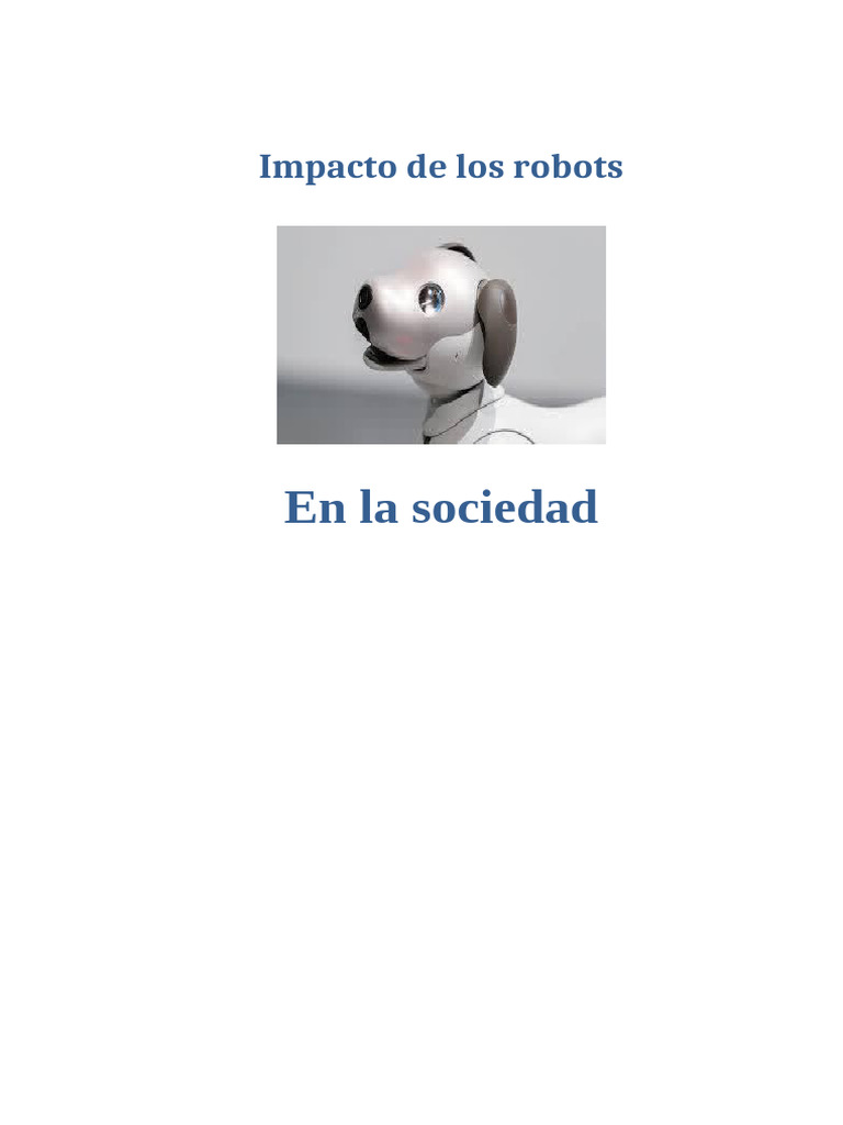 Impacto de Los Robots | PDF