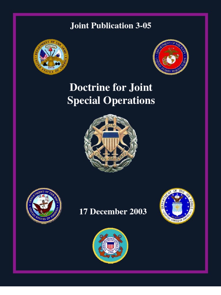 Doctrine for Joint Special Ops | United States Special Operations ...