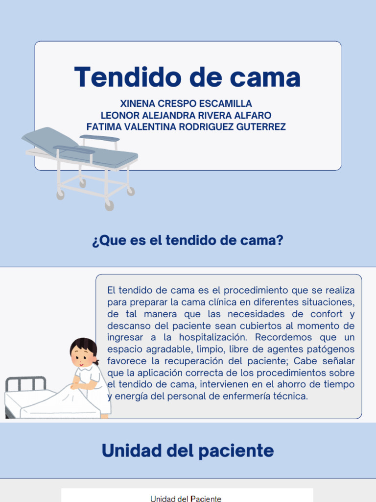Tendido de Cama | PDF