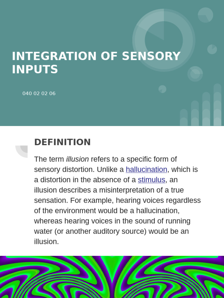 Lesson 9 Integration of Sensory Inputs | PDF
