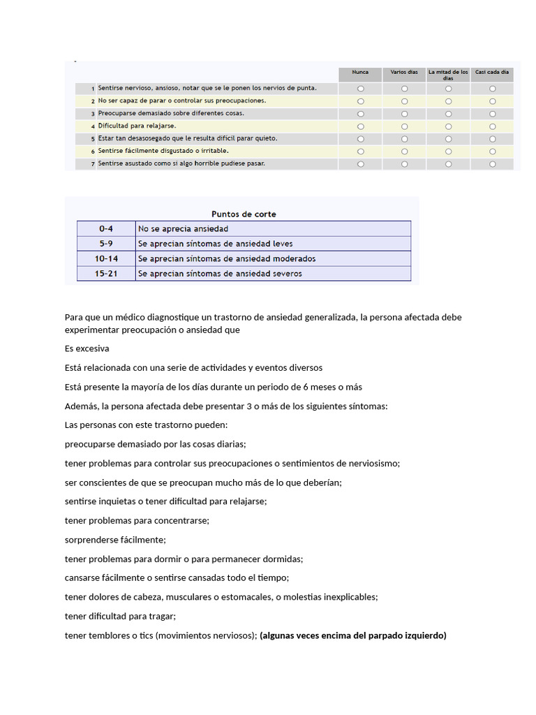 test gad | PDF