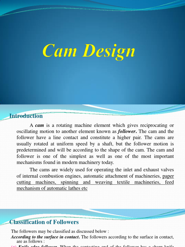 CAM DESIGN | PDF