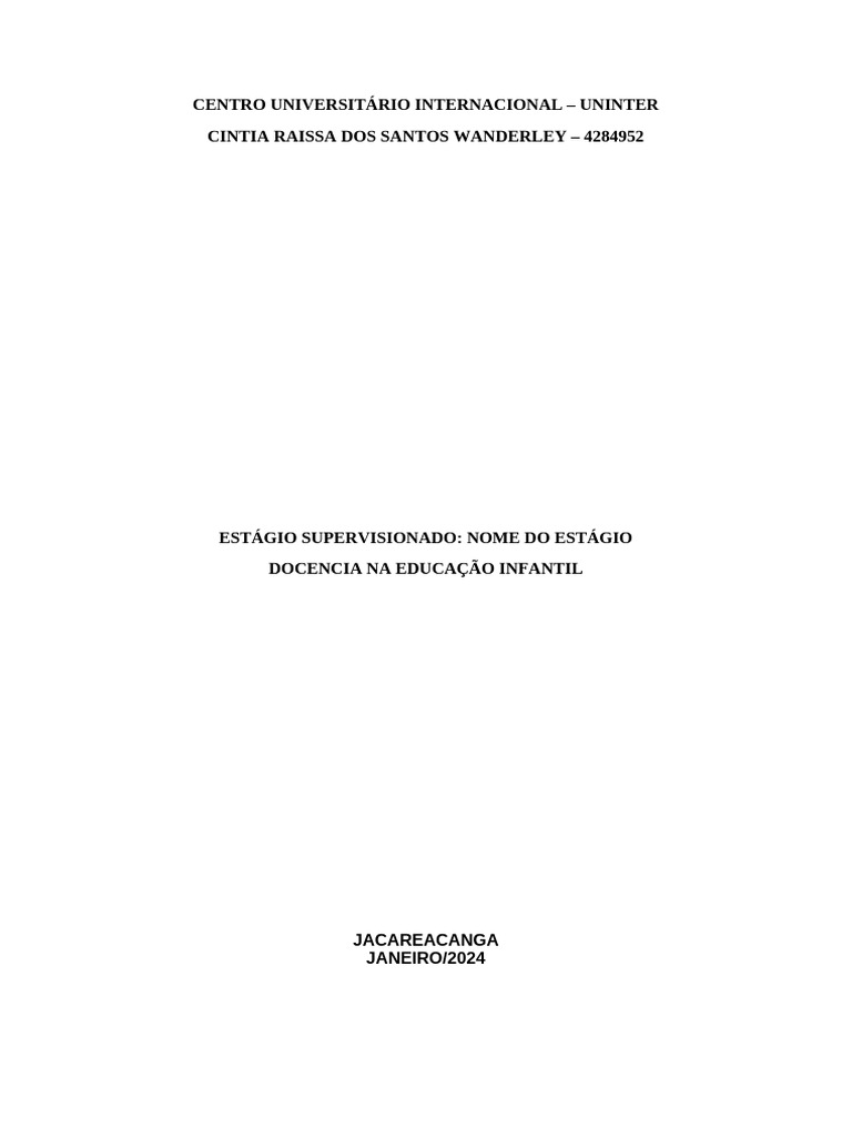 Producao Conceitual - Aprendizagem - Modelo UNINTER | PDF