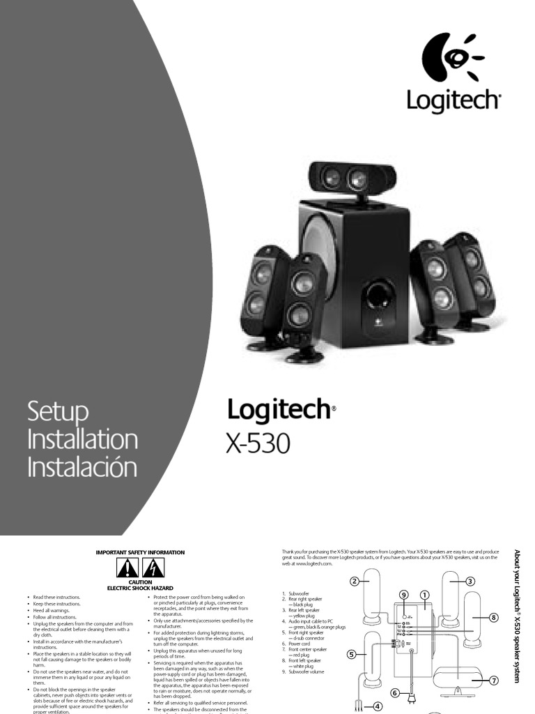 Logitech x530 Manual AMR | PDF