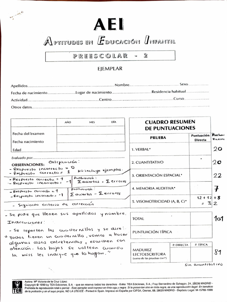 Protocolo detallado AEI | PDF