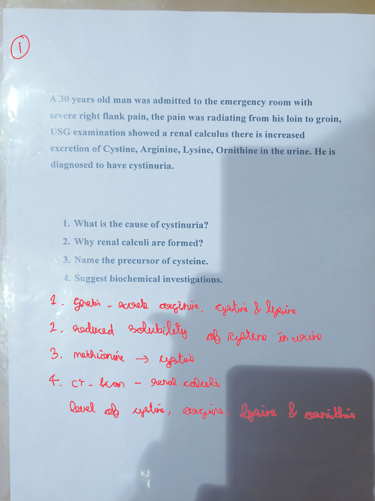 Biochemistry Charts for UNI With Answers | PDF