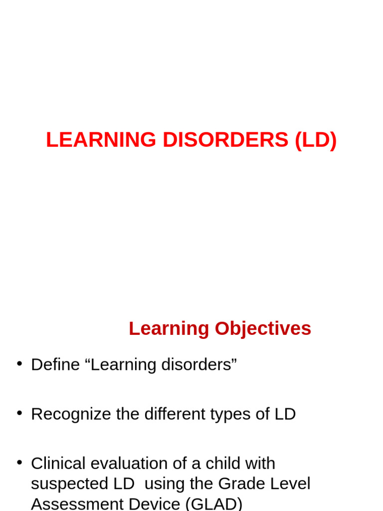 Learning Disorders (LD) | PDF
