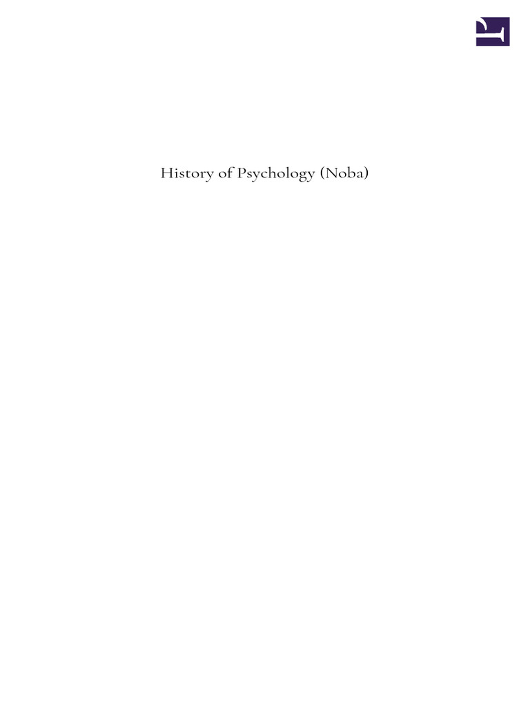 History of Psychology Noba 1597943294. - Print | PDF