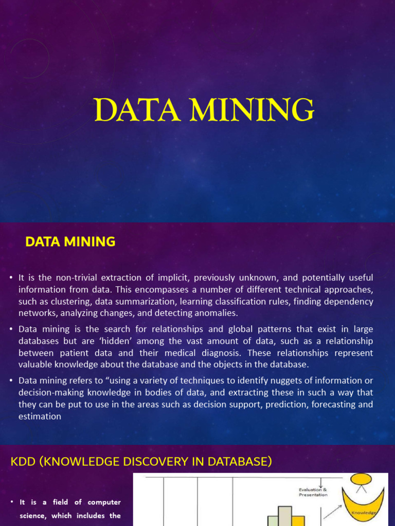Data Mining 1 | PDF