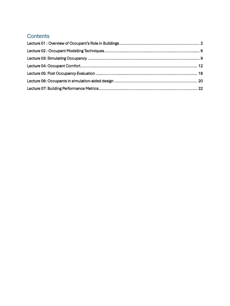 Building Occupant Dynamics | PDF | Ventilation (Architecture)