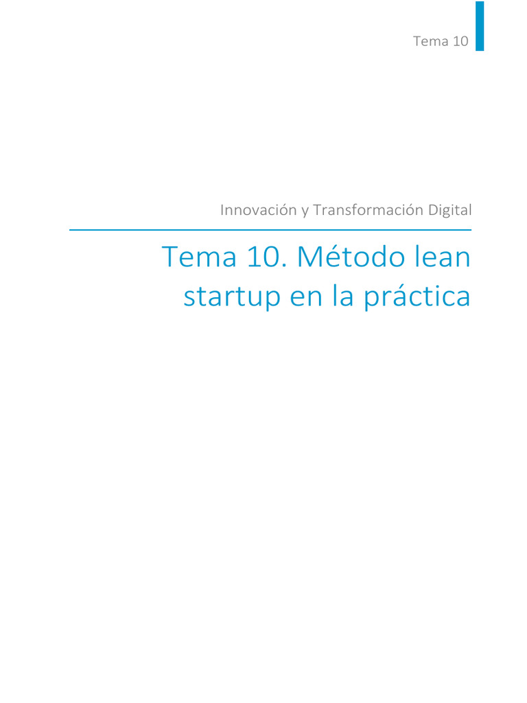 Tema10 Innovación y Transformación Digital | PDF