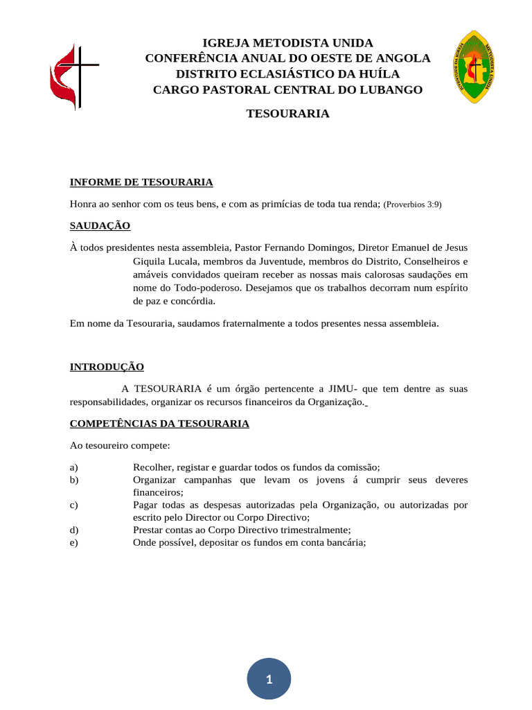 TESOURARIA | PDF
