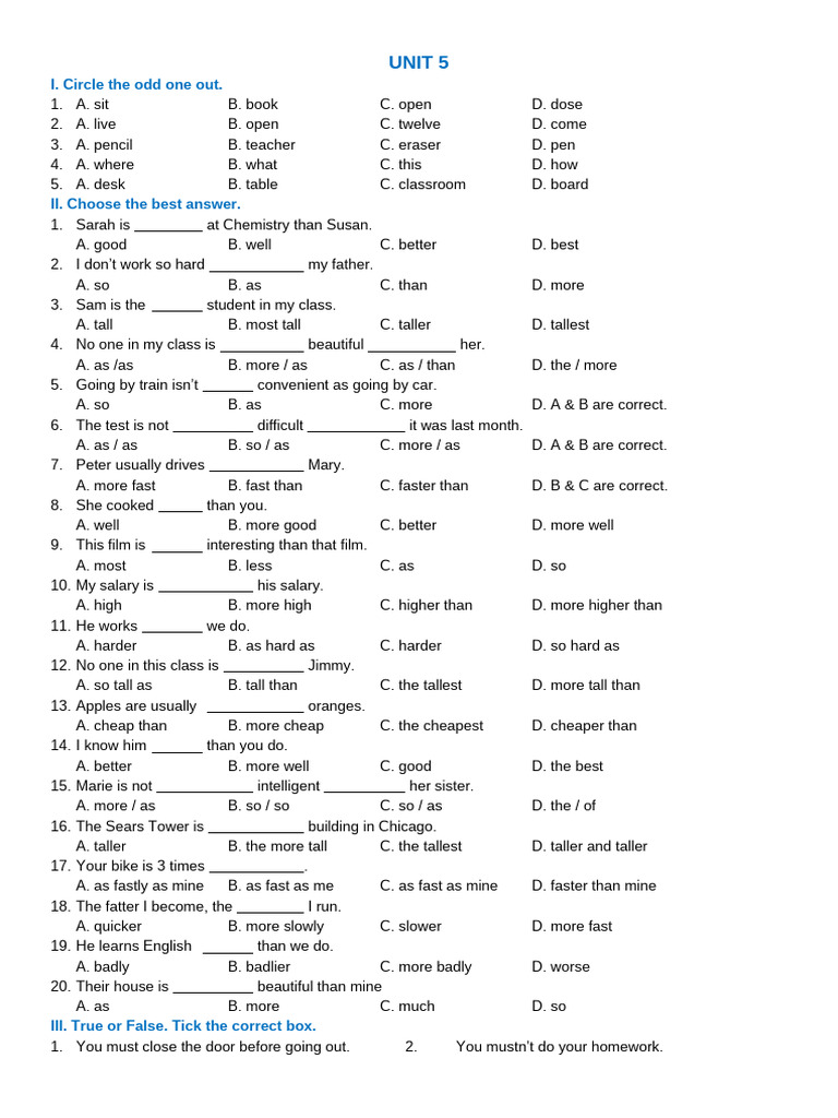 Unit 5-GRADE 6 | PDF