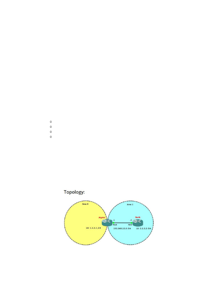 Lab 2. OSPF Stub Area | PDF