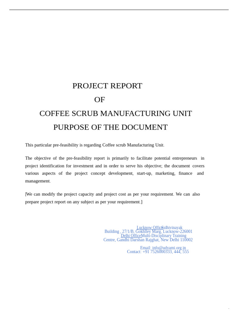 Coffee Scrub | PDF