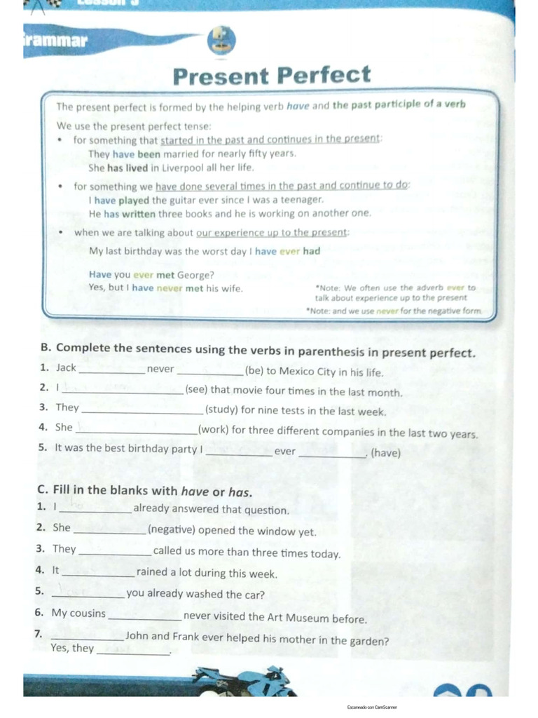 Present Perfect-6 | PDF