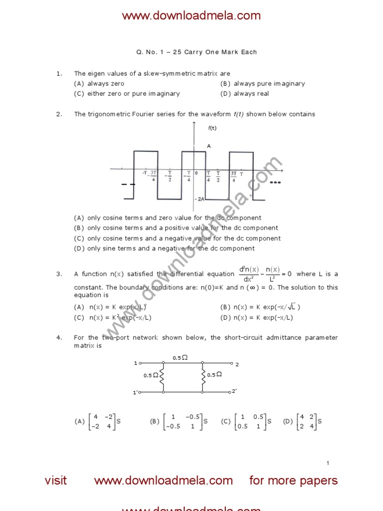 Engineering Multiple Choice Questions | PDF