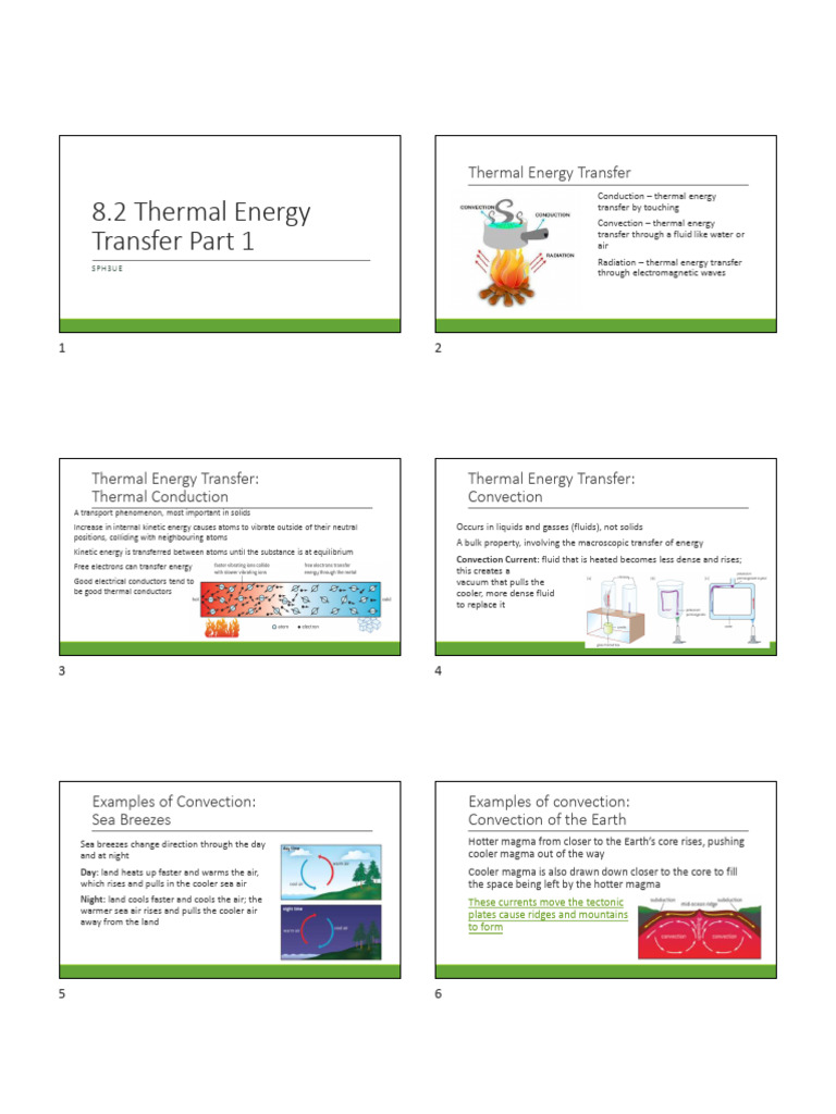 4 Thermal Energy Transfers Part 1 | PDF