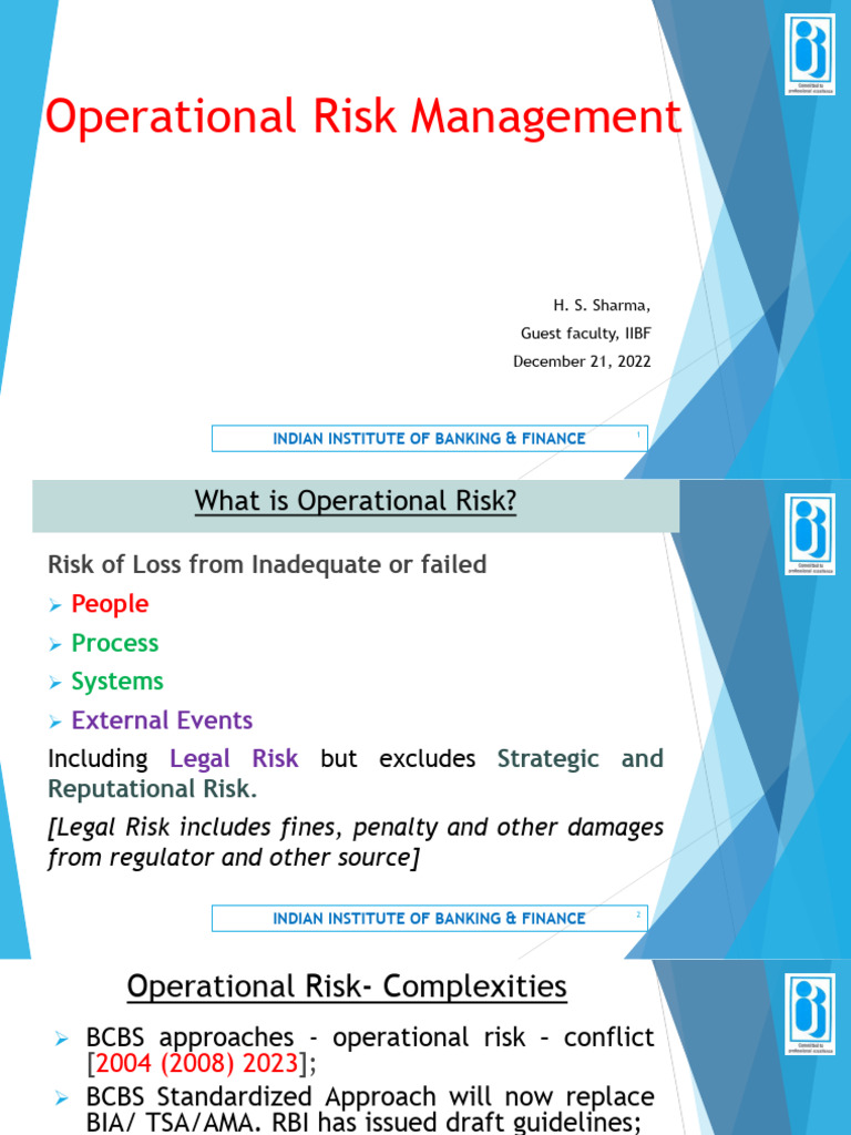 Risk MGT - Op Risk | PDF