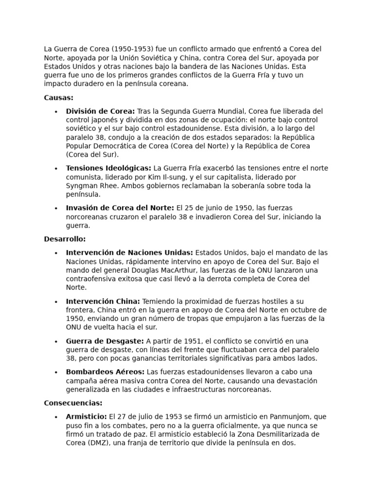 Guerra de Las Coreas | PDF | Corea | Política mundial