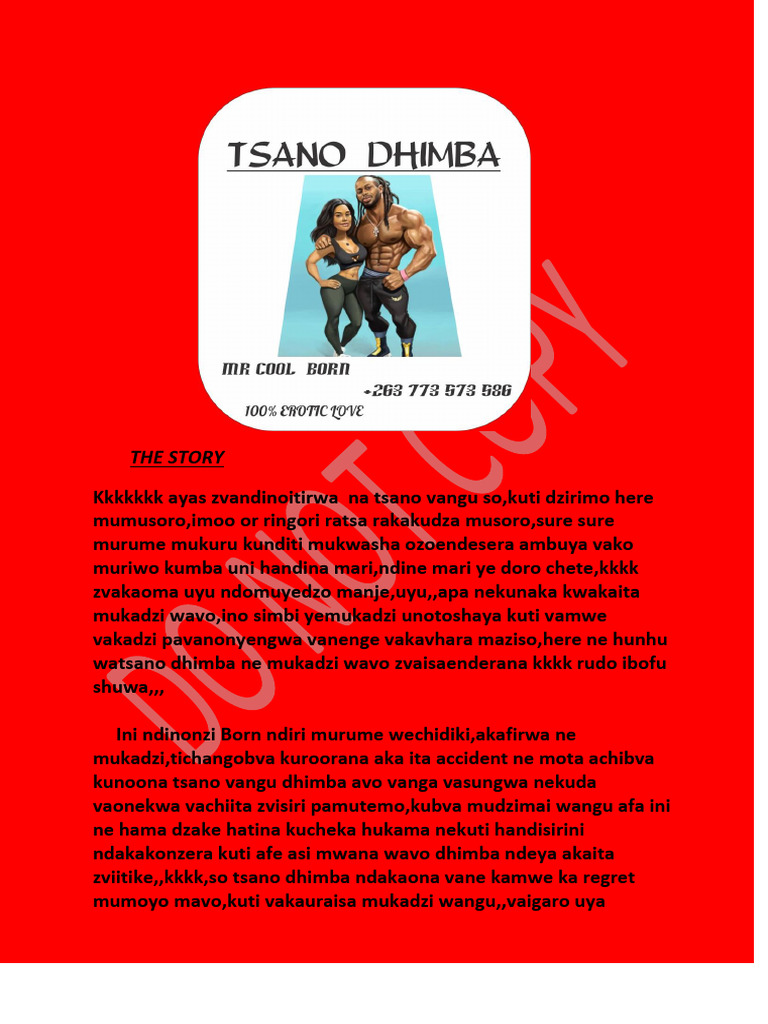 Tsano Dhimba (Born PDF) - 1 | PDF
