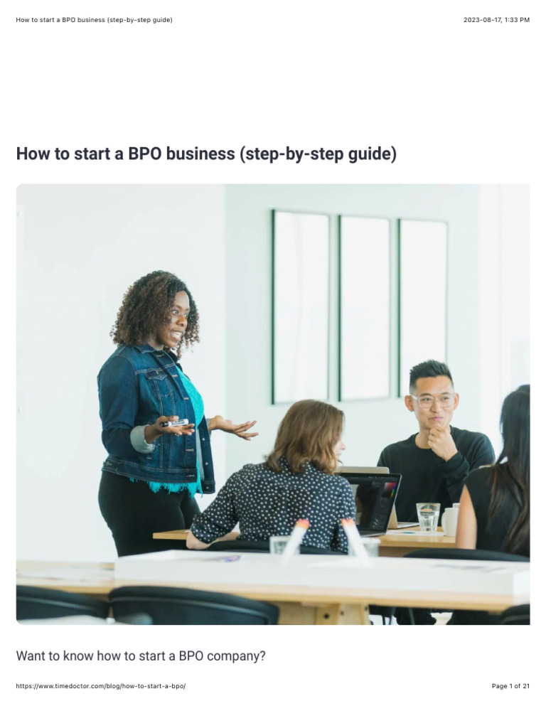 How to start a BPO business (step-by-step guide) | PDF
