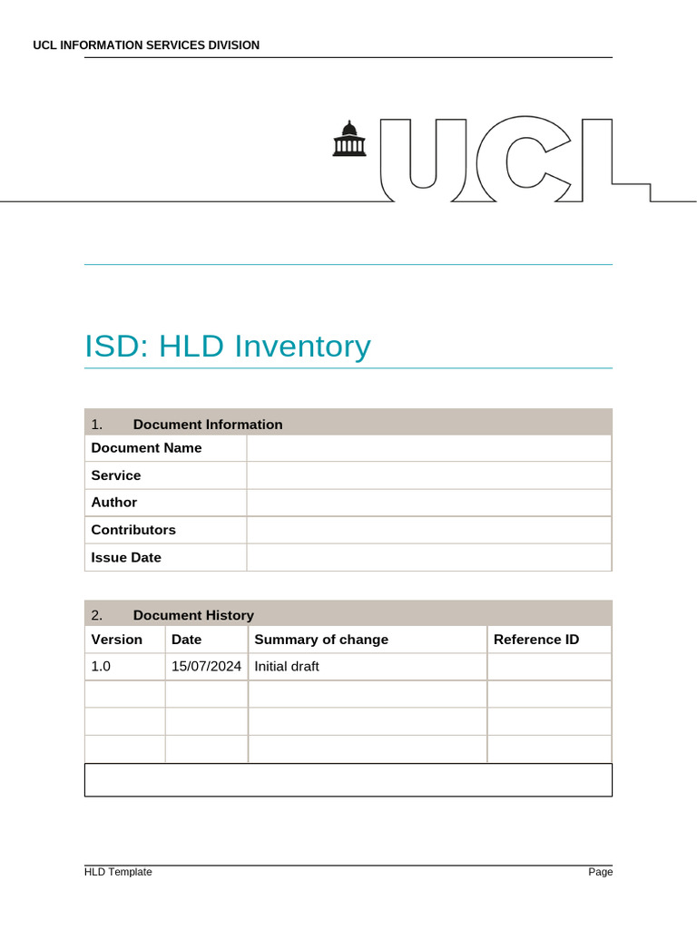 HLD Inverntory | PDF