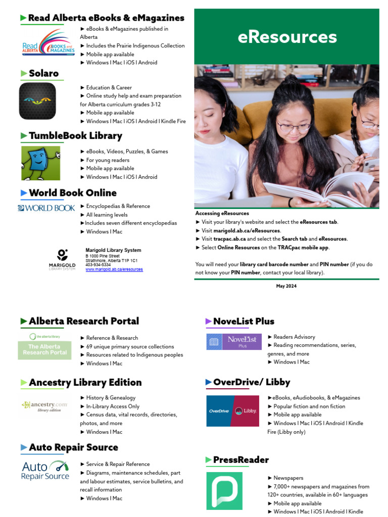 Eresources Brochure May 2024 | PDF | Ios | Android (Operating System)