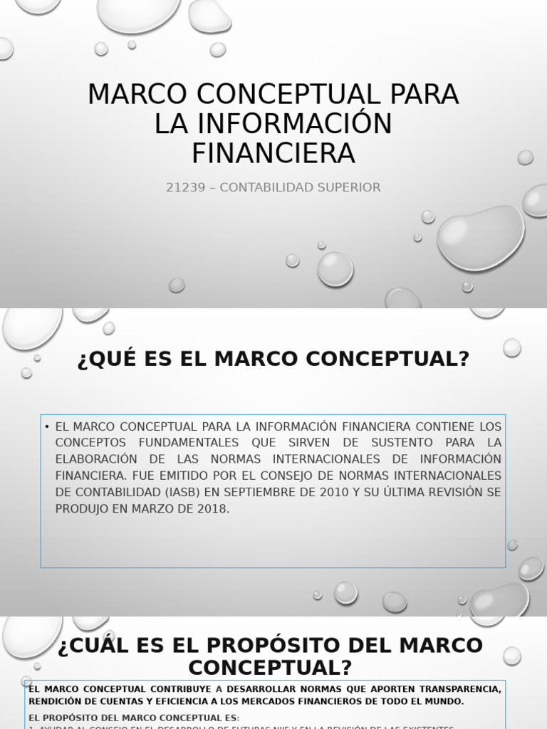Marco Conceptual para La Informacion Financiera | PDF