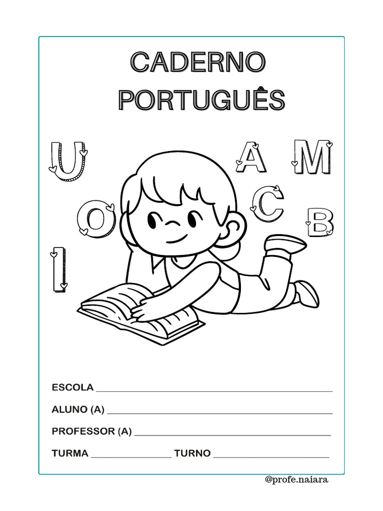 Capas de Caderno 4 Ano 2024 | PDF