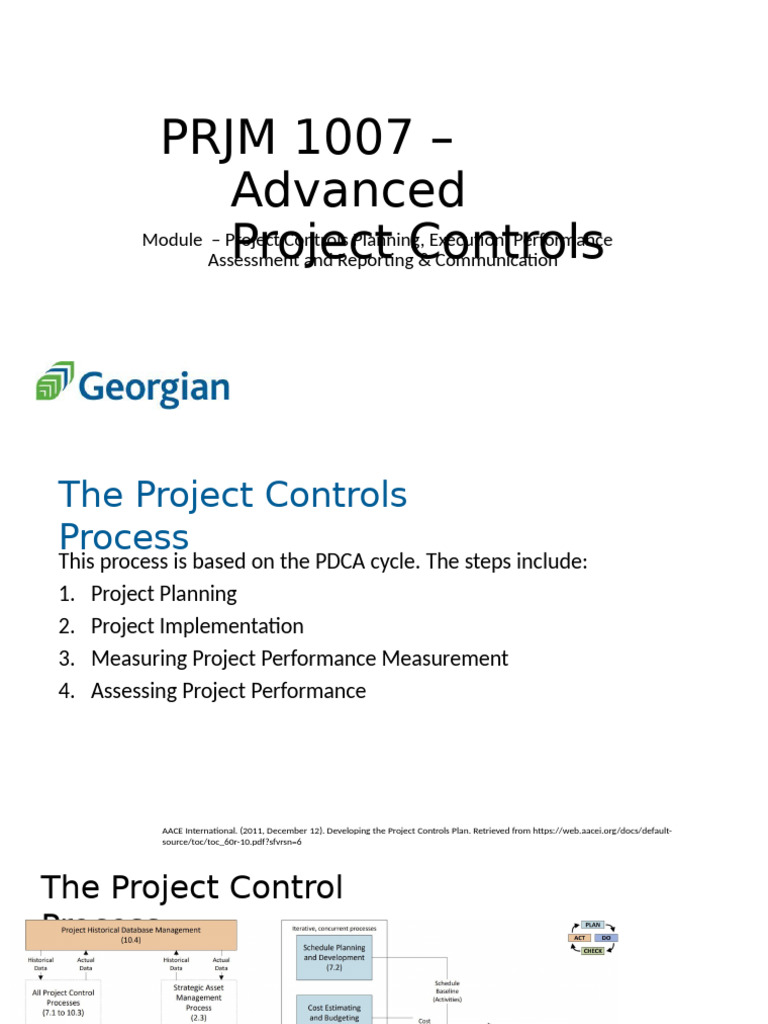 Module 1 - The Project Control Processes - An Overview | PDF