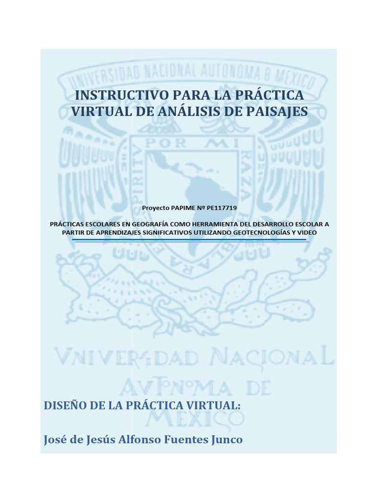 Instr Practica Campo Virtualpaisajes 2020 | PDF | Ciencias de la Tierra | Informática