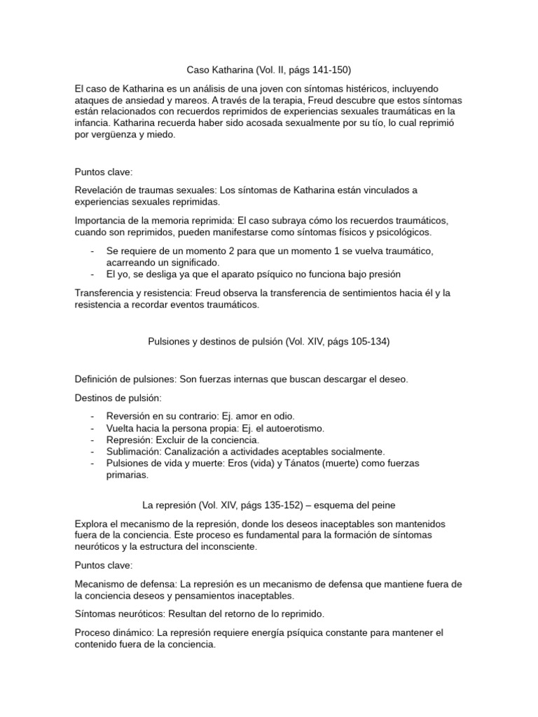 Resumen Psico Analisis | PDF