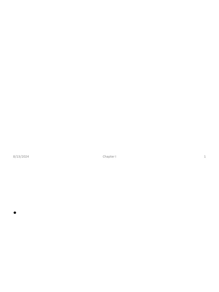 Chapter One Introduction | PDF Chapter One Introduction | PDF