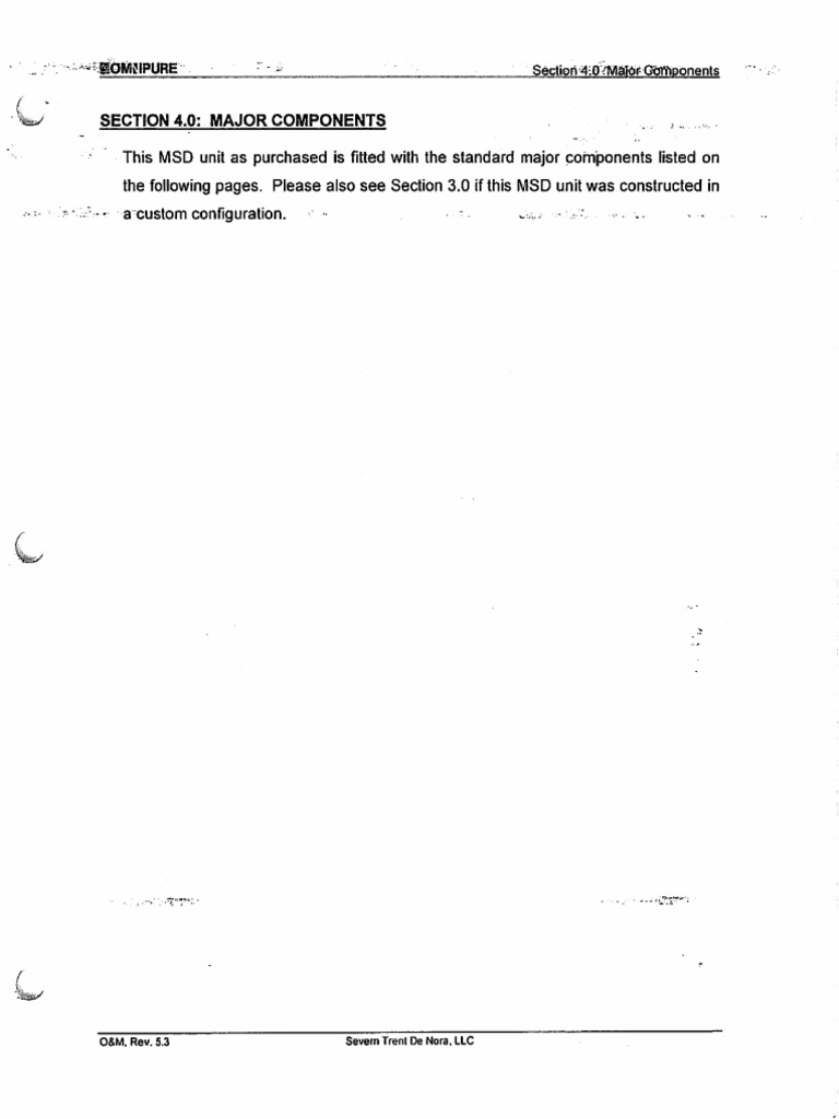 Section 4.0 Major Components | PDF