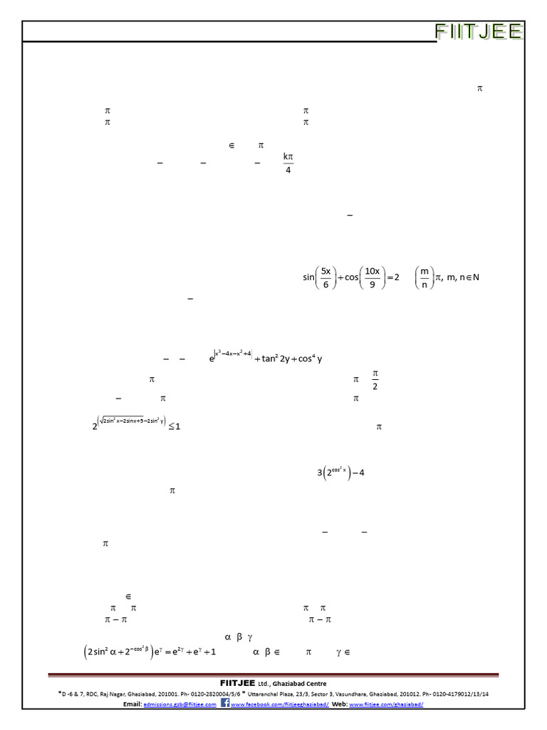 13-TRI, TE, SOT & ITF - Review Sheet | PDF