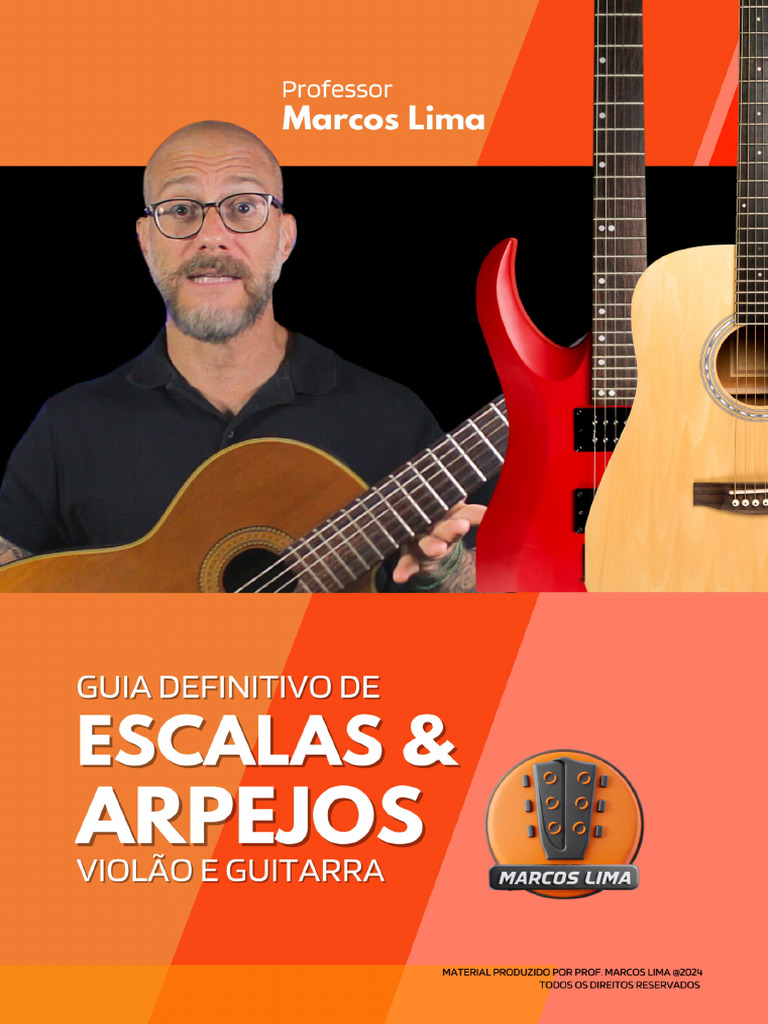 Apostila Guia de Arpejos e Escalas Prof Marcos Lima | PDF
