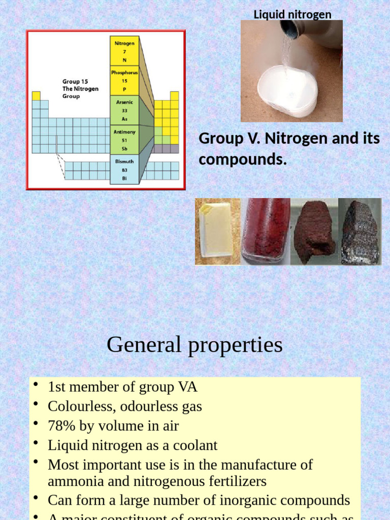 Form 3 15 Nitrogen and Its Compounds | PDF
