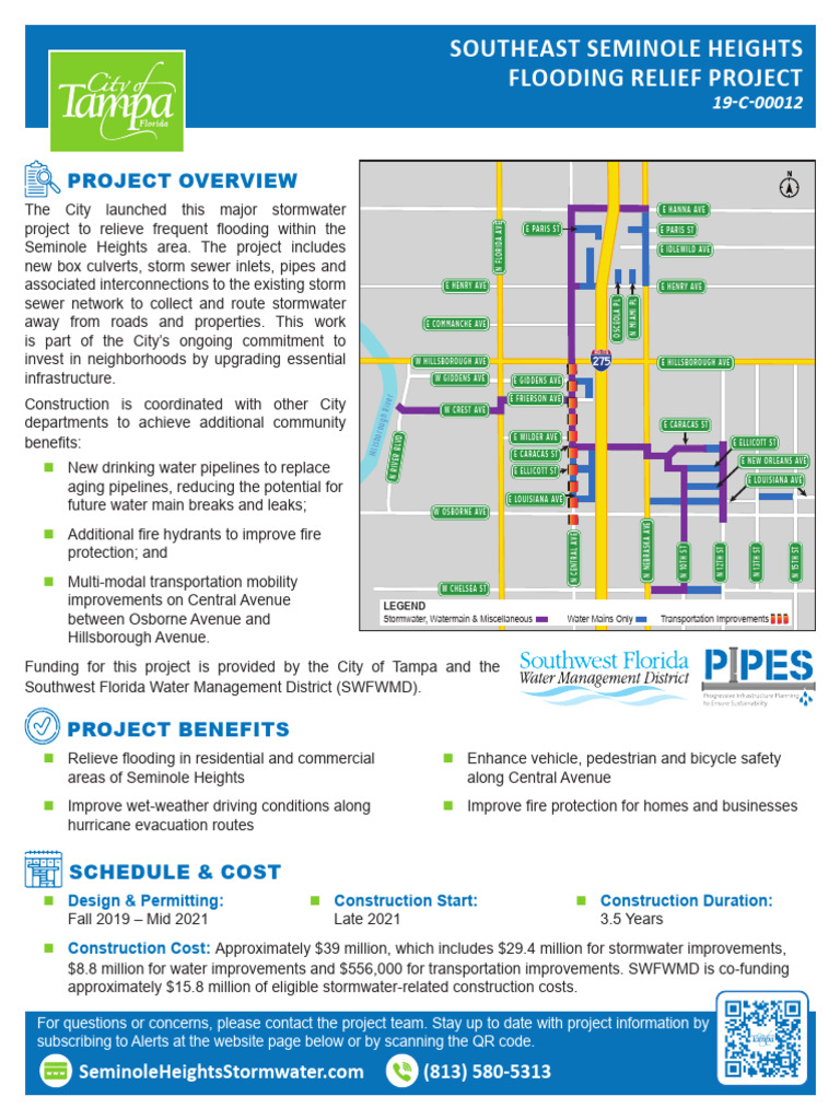 Southeast Seminole Heights Flood Relief | PDF | Traffic | Transport