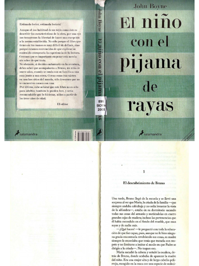 El Niño Con El Pijama de Rayas (8°) | PDF